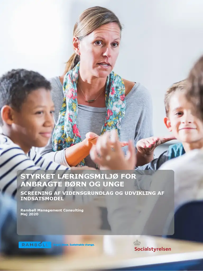 Styrket læringsmiljø for børn og unge, der er anbragt ude for hjemmet ...